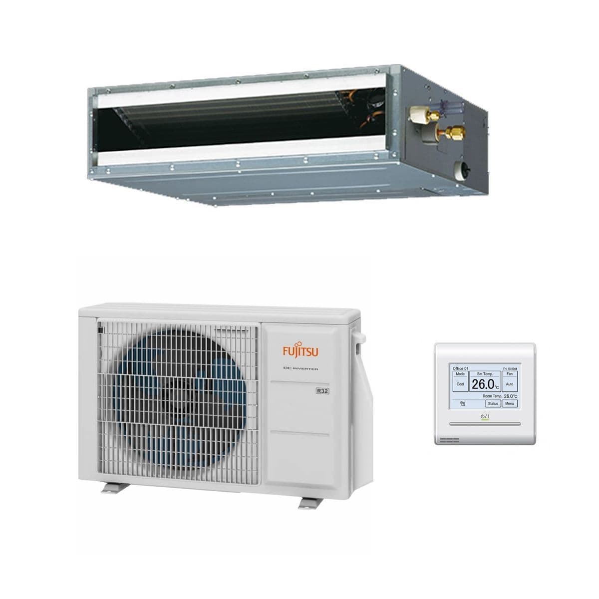 Fujitsu Air Conditioning ARXG12KLLAP Slim Duct - London Air ...