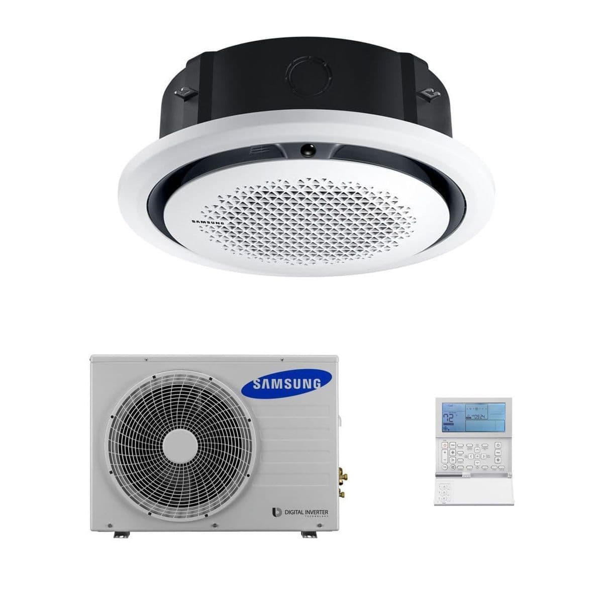 Samsung Air Conditioning AC100RN4PKG/EU 360 Deg Round Cassette Heat ...