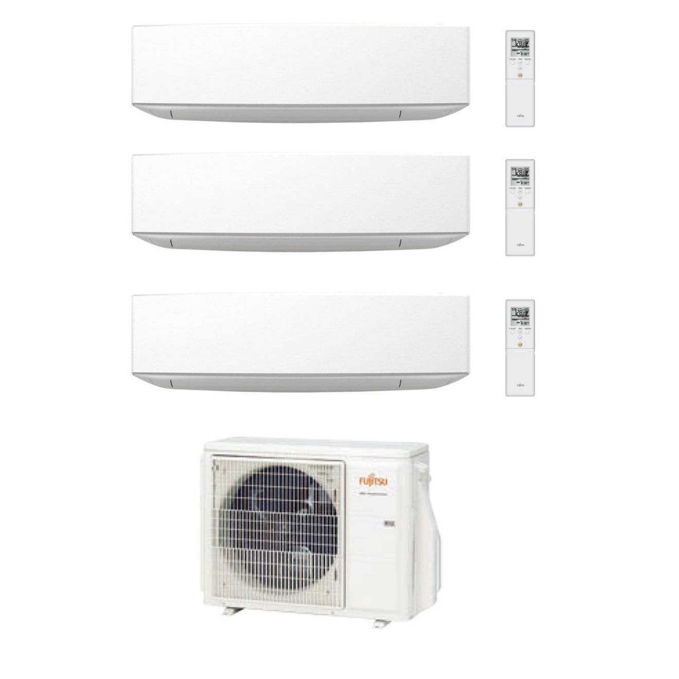 Fujitsu Air Conditioning AOYG24KBTA3 Designer 3 x ASYG09KETA Wall ...